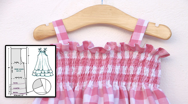 Cómo hacer un vestido fruncido con hilo elástico - Trucos de costura